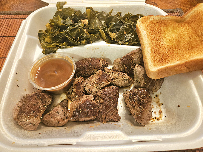 These beef tips with collard greens tell a South Carolina story better than any history book. Simple food done right never goes out of style.