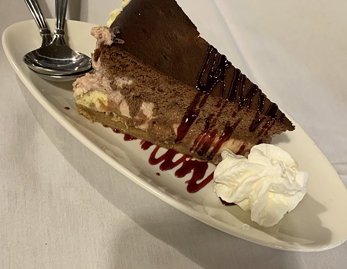 This slice of tiramisu isn't just dessert—it's the grand finale your taste buds have been waiting for all evening.