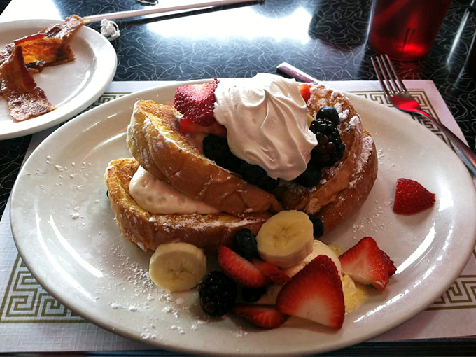 French toast so thick and decadent, it makes regular toast feel inadequate about its life choices and career path.