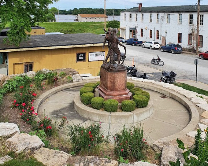 The winding road to the lighthouse offers a moment of quiet anticipation before the rewarding climb to Hannibal's highest point.
