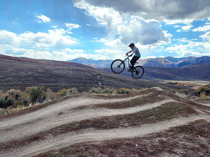 Mountain biking in Park City delivers adrenaline rushes and panoramic views that make expensive theme parks seem like a waste of perfectly good vacation money.