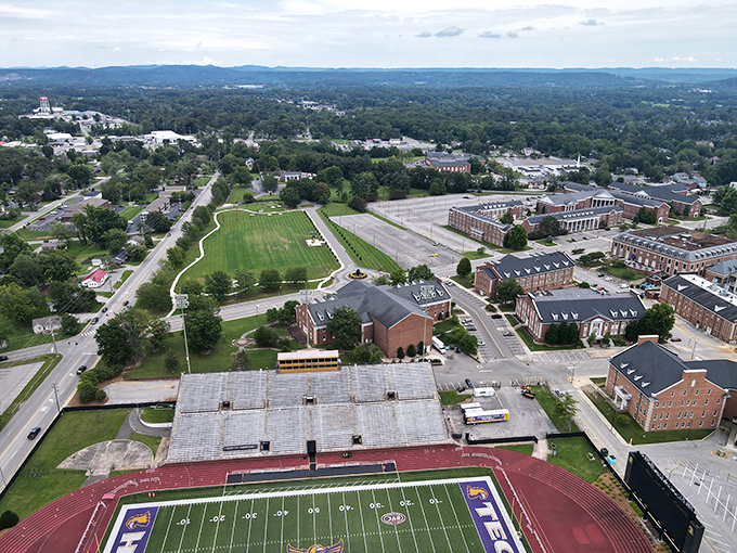Tennessee Tech's campus brings youthful energy and cultural events to Cookeville. Football Saturdays here prove you don't need SEC prices for authentic Southern game day spirit.
