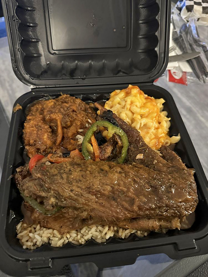 These turkey wings aren't flying anywhere except straight to your heart&mdash;tender, seasoned, and nestled beside mac and cheese that gleams with cheesy promise.