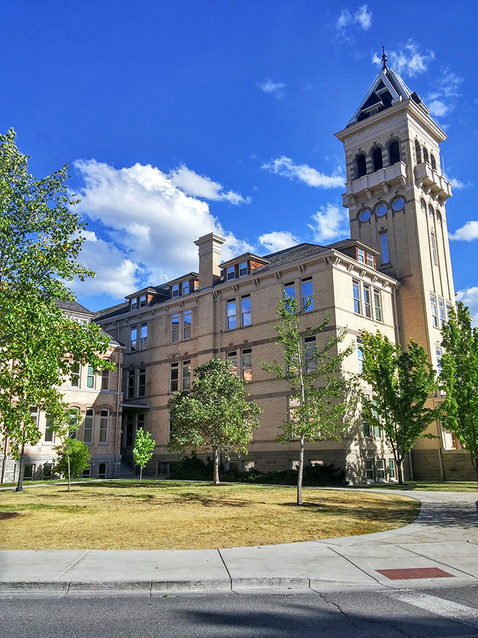 USU's Old Main Building towers over campus with the quiet confidence of someone who's seen thousands of students transform from nervous freshmen to confident graduates.