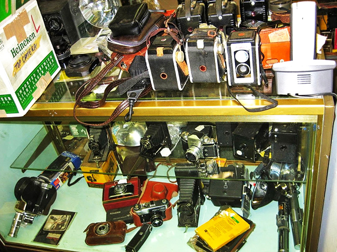 A photographer's dream &ndash; these cameras once captured someone's wedding, vacation, or baby's first steps before becoming collectibles themselves.