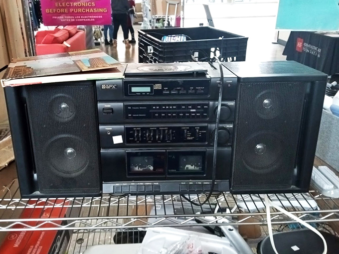 Before Spotify, there was this magnificent beast. Someone's musical time capsule awaits a new home and perhaps a revival of living room dance parties.