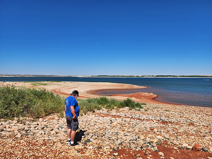 Contemplating life's big questions or just where the fish might be hiding? Either way, that view makes thinking better.