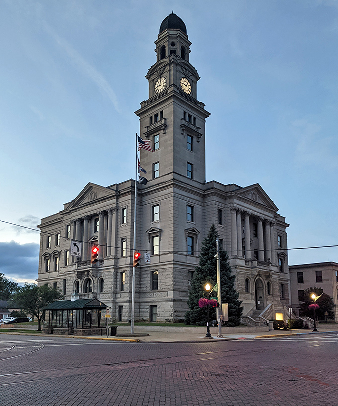Washington County Courthouse commands downtown with the gravitas of a building that's seen more drama than all of Netflix's legal shows combined.
