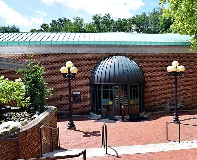 The Washington County Museum of Fine Arts combines brick-and-mortar charm with cultural sophistication, proving retirement culture doesn't require coastal city budgets.