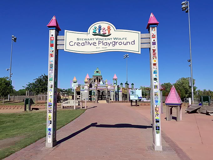 The Stewart Vincent Wolfe Creative Playground proves desert kids know how to have fun. This whimsical castle-themed structure is every child's fantasy come to life.