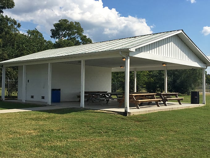 This unassuming park pavilion has hosted more family reunions, community potlucks, and impromptu gatherings than any five-star venue in Nashville.