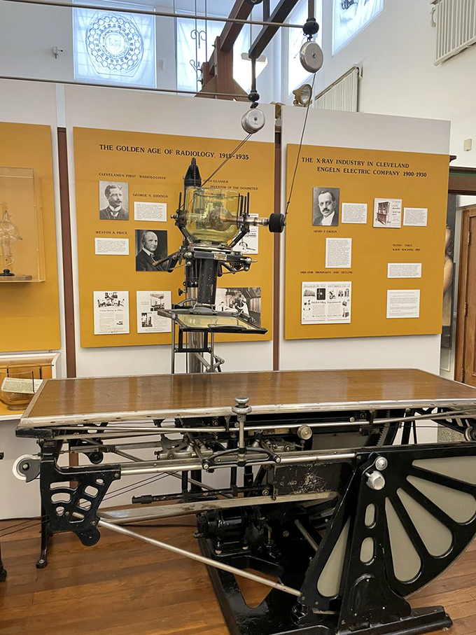 This early X-ray machine looks more like a steampunk fantasy than medical equipment. Imagine the wonder when doctors first peered inside living bodies!