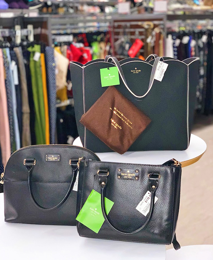 Designer bags that whisper "Kate Spade" without screaming "I just emptied my savings account." The thrill of luxury at sensible prices.