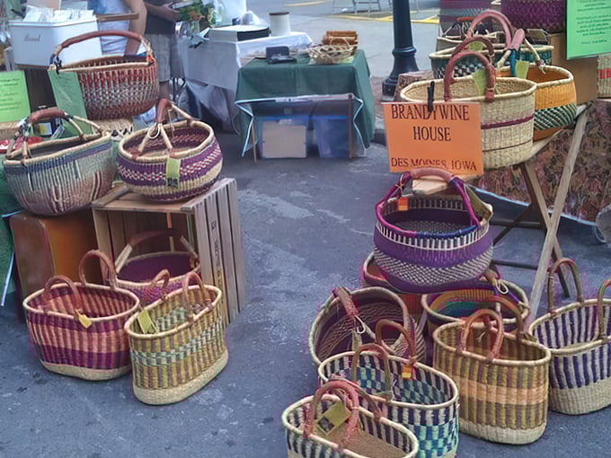 Basket case in the best way! These handwoven carriers from Brandywine House transform grocery shopping from mundane errand to fashion statement.