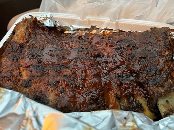 Ribs with bark so perfect they should be in a museum &ndash; except museums don't let you lick the exhibits.