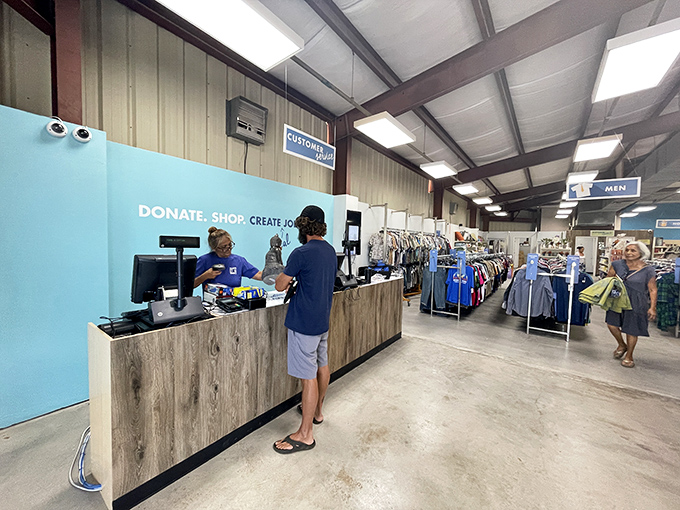 The final frontier of your thrifting journey&mdash;where friendly staff turn your treasure hunt into someone else's job opportunity. Win-win shopping at its finest!