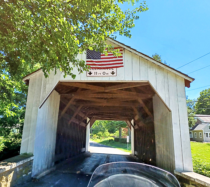 Looking through the bridge is like peering through a time portal. That perfect framing isn't an accident&mdash;it's 19th-century engineering showing off for the Instagram era.