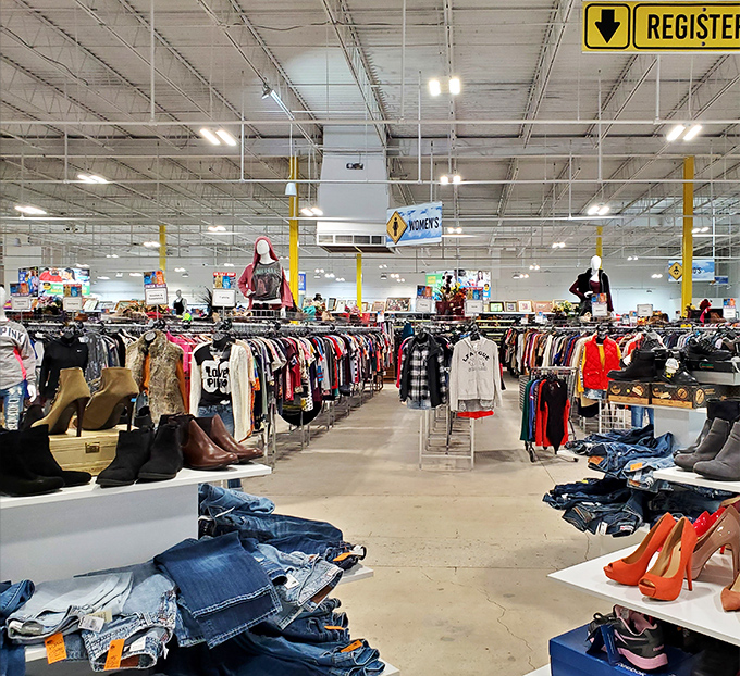 The clothing forest stretches to the horizon&mdash;rack after rack of fashion possibilities organized with surprising military precision.