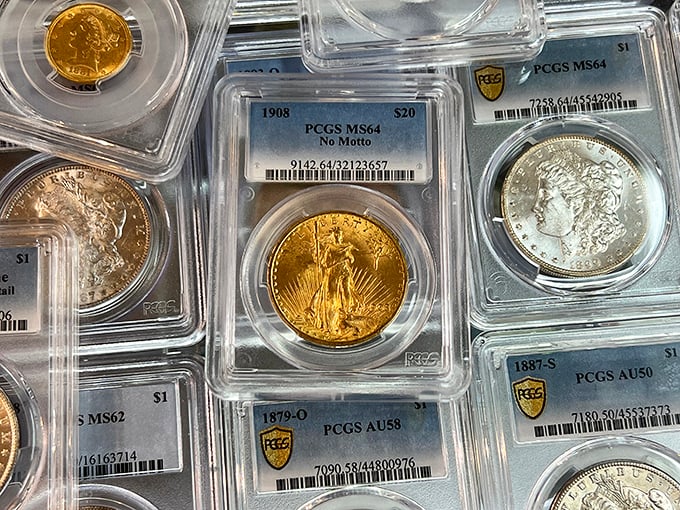 Gold that survived the Klondike rush! These certified coins represent fortunes made and lost during Alaska's wildest days of prospecting fever.
