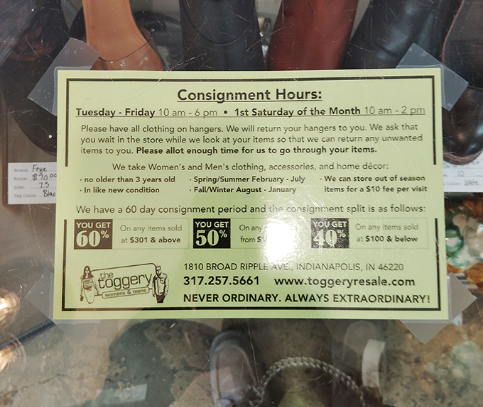 The fine print that actually works in your favor &ndash; consignment details that turn your fashion castoffs into someone else's treasure (and cash in your pocket).