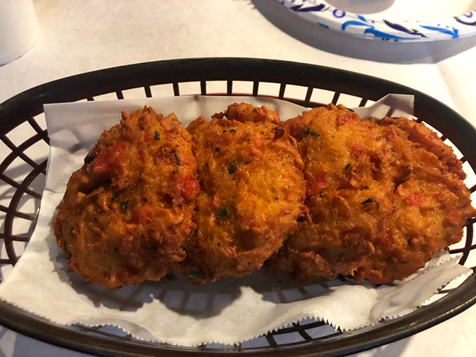 Golden-fried perfection that manages to be both substantial and delicate. These crab cakes aren't just food&mdash;they're edible architecture.