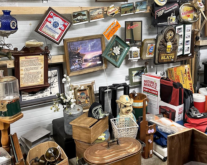 The vintage advertising section is a time machine &ndash; those Budweiser figurines have probably witnessed more Super Bowls than most football coaches.