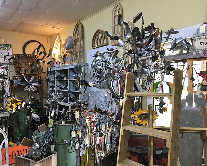 Metal garden art that transforms ordinary yards into whimsical wonderlands. Birds that never need feeding and flowers that never wilt.