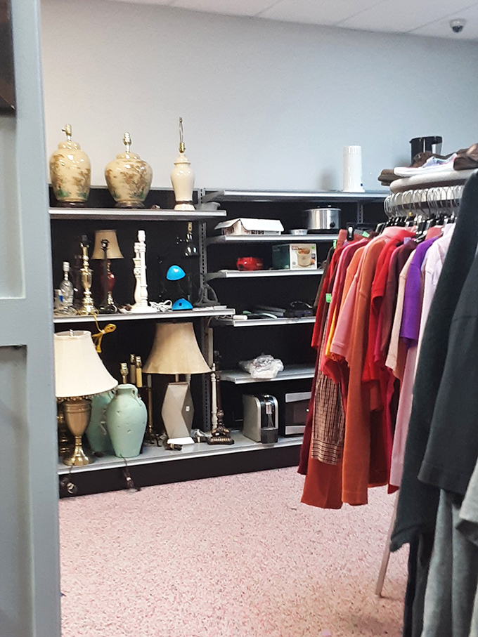 Lamp heaven meets d&eacute;cor paradise. One person's "doesn't match our new couch" becomes another's perfect reading corner companion.