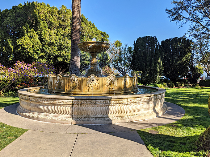 This elegant fountain in Sausalito Park offers a moment of Mediterranean tranquility&mdash;the perfect spot to pretend you're in an Italian film.