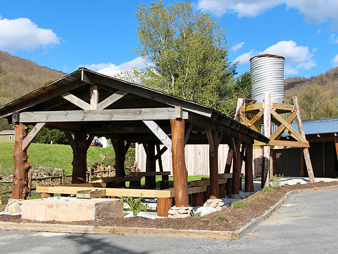 This rustic pavilion represents Banner Elk's blend of mountain tradition and modern gathering spaces, where community happens under open skies.