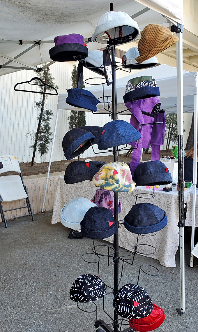 Hat heaven! From denim caps to straw sun protectors, the perfect head-topper is waiting to complete your California look.