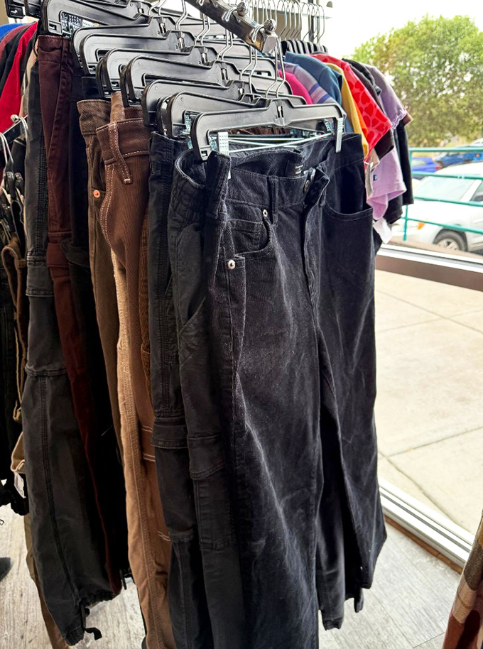 Denim democracy in action &ndash; every leg length, waist size, and wash hanging together in perfect harmony. Jean shopping without the fitting room trauma.