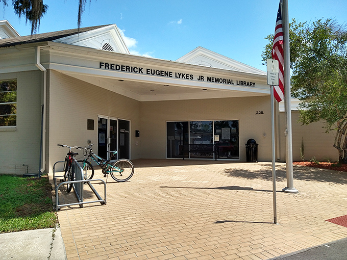 The Frederick Eugene Lykes Jr. Memorial Library offers more than books; it's a community hub where retirees gather for free programs and air-conditioned respite. 
