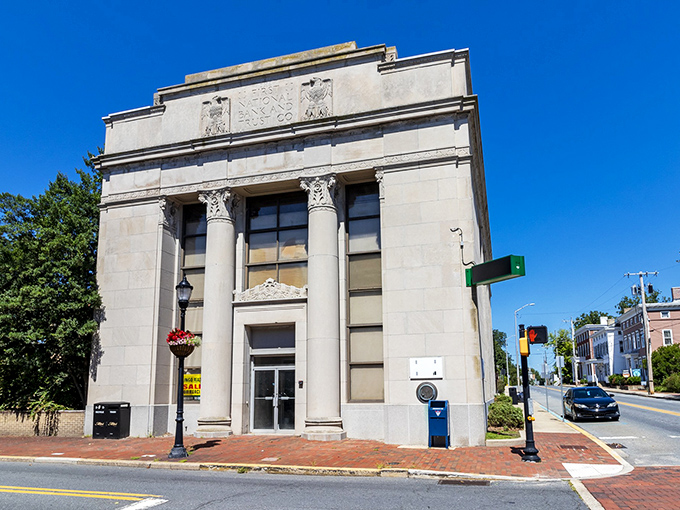 This classical building with its stately columns could be mistaken for a small-town Capitol, but it's actually part of Milford's architectural treasure chest.