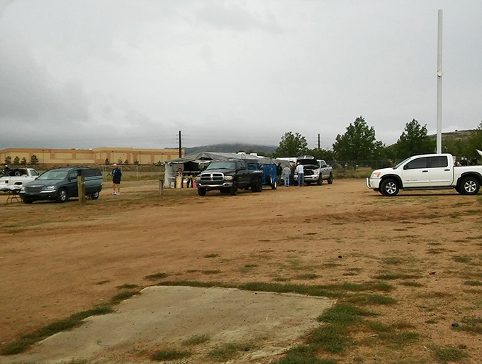 The parking lot philosophy: the dustier your truck gets, the better your shopping karma will be.