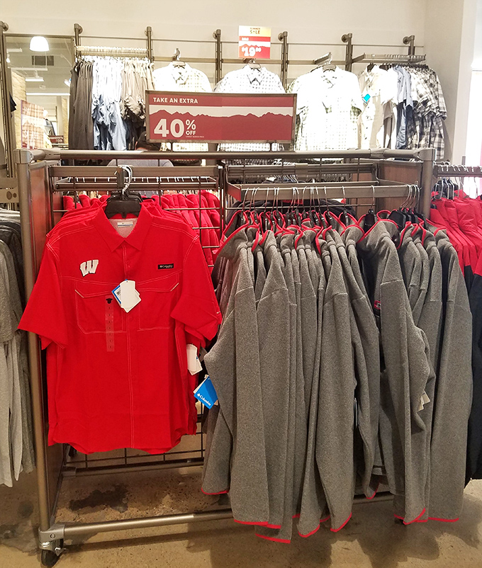 Badger pride on display! These Wisconsin-themed shirts let everyone know where your loyalties lie, even when you're just grabbing groceries.