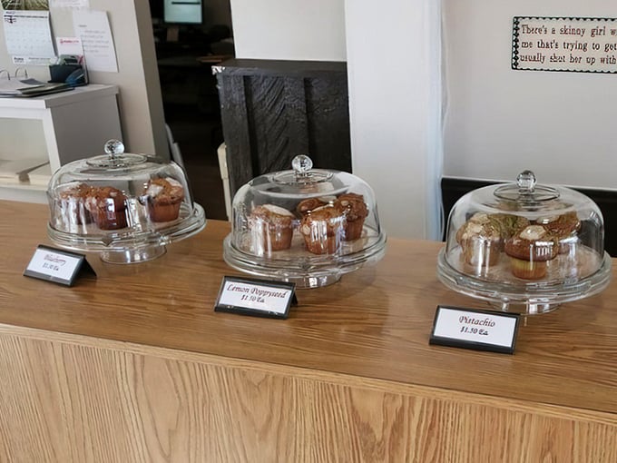 Beyond kringles, these glass-domed treasures offer a supporting cast of muffins and pastries that would steal the show anywhere else.