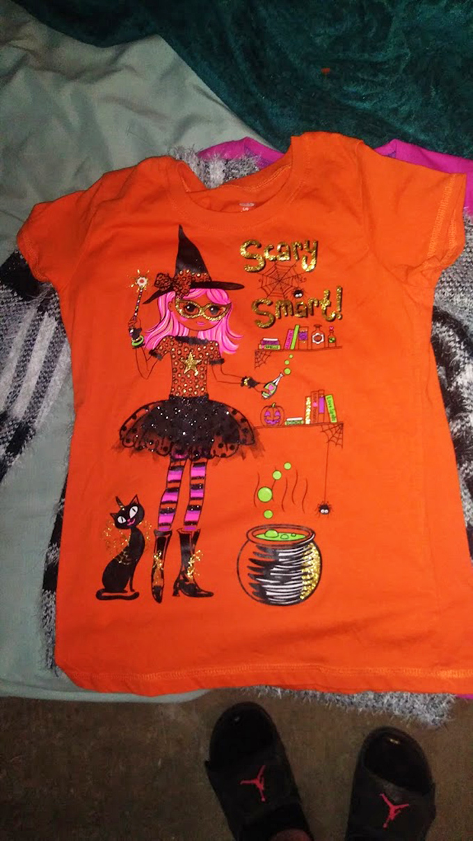 "Scary Smart" indeed&mdash;this Halloween shirt costs less than a pumpkin spice latte and will last much longer than that sugar rush.