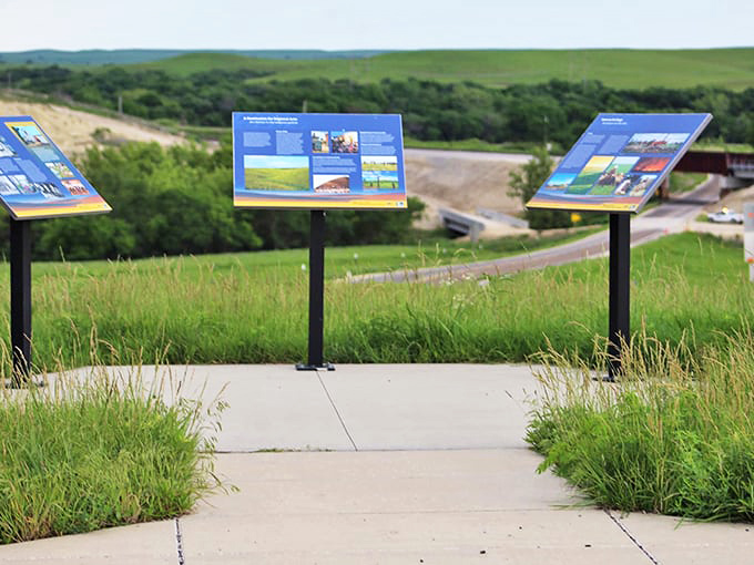 Theses unassuming signs don't begin to prepare you for the breathtaking journey that awaits just beyond.