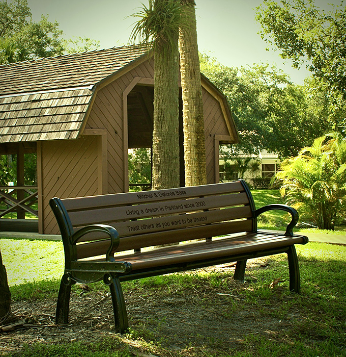 A thoughtfully placed bench invites contemplation, proving that sometimes the best vacation moments happen when you're sitting perfectly still. 