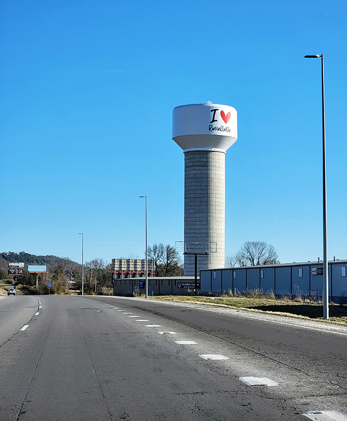 That water tower says it all&mdash;Russellville inspires the kind of civic pride that comes from finding a place where your retirement dollars actually make sense.