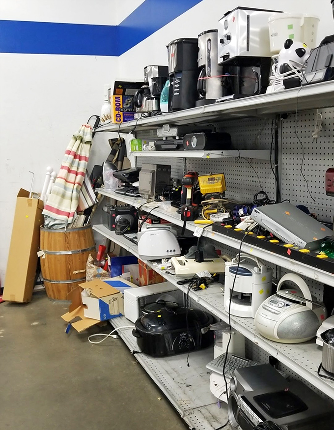 Kitchen gadget graveyard or appliance resurrection center? Your perfect coffee maker waits among these electronic second chances.