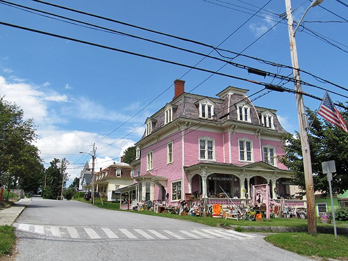 This cotton-candy pink Victorian building isn't just eye-catching&mdash;it's a delightful reminder that Richford embraces its unique character.