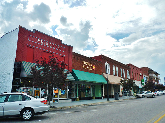 The Princess Theater and neighboring shops create a nostalgic streetscape worthy of a postcard. Main Street magic without Main Street prices.