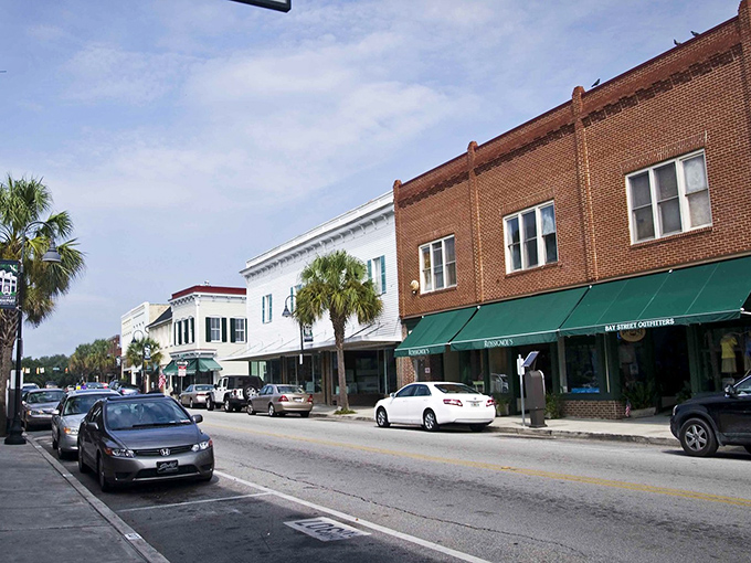 Bay Street's palm-lined storefronts offer that perfect blend of Southern charm and practical amenities that make daily errands feel like mini-adventures.