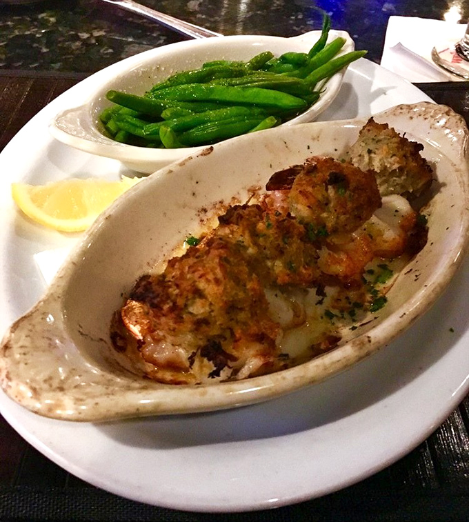 These stuffed shrimp look like they've been working out at the seafood gym—buff, bronzed, and ready for their close-up.