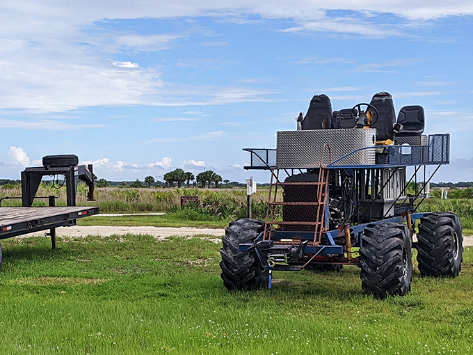 This contraption looks like something from Mad Max: Everglades Edition &ndash; the ultimate chariot for prairie exploration.