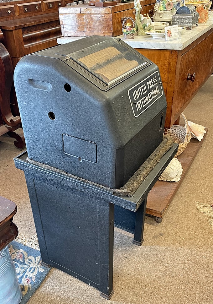 Before smartphones and laptops, this United Press International machine clacked out the day's news. Progress marches on, but nostalgia endures.