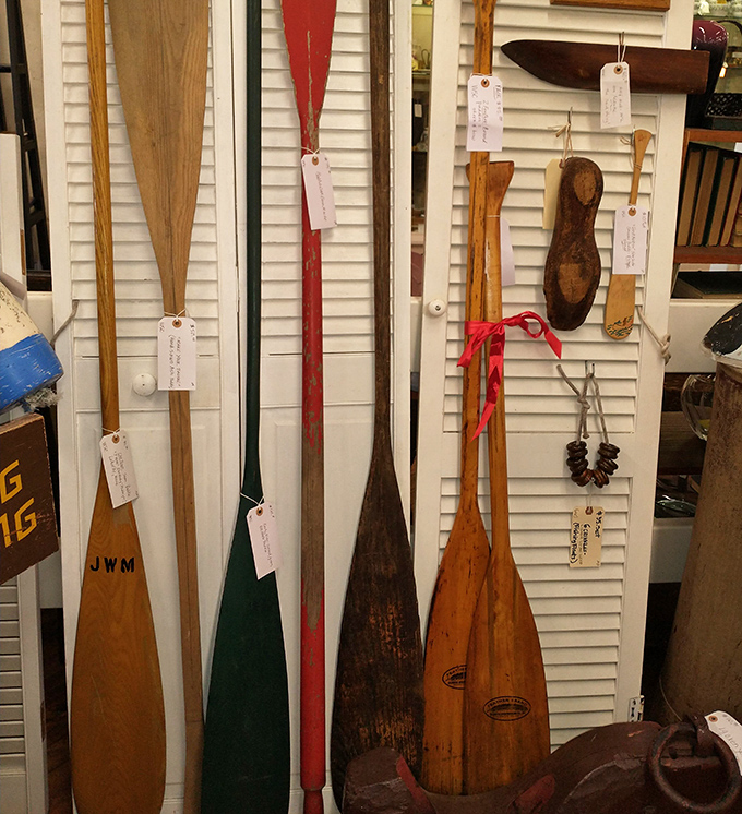 These aren't just paddles&mdash;they're storytellers of Maine's waterways, each scratch and fade a chapter from adventures on forgotten lakes.