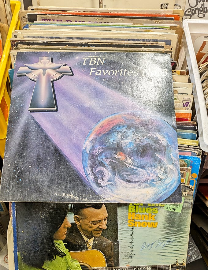 Vinyl hunters, rejoice! From cosmic Christian classics to vintage Hank Snow, musical treasures await the patient digger.